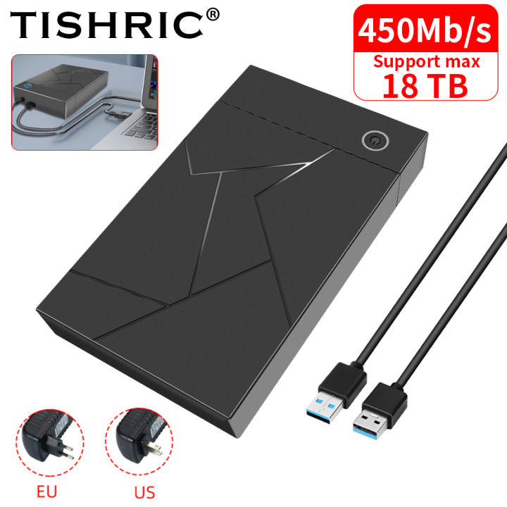 TISHRIC 3.5 Inch USB 3.0 to SATA Port SATA Hard Drive Case SSD Hard ...