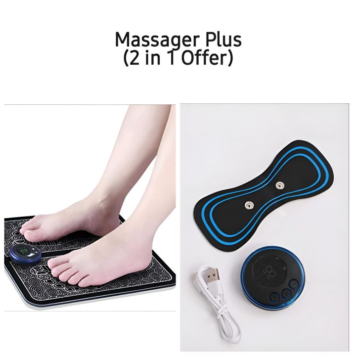 Pack Of 2 Massagers Mini Massager Plus Foot Massager for body and foots ...