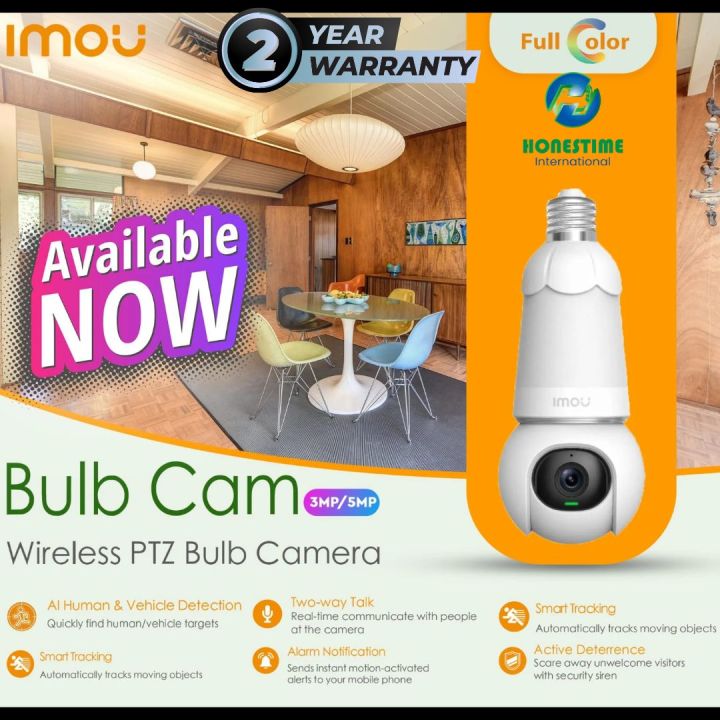 Dahua Imou Bulb Cam 3mp Super Wide Angle IPC-S6DP-3MOWEB (2.8mm) Wi-Fi ...