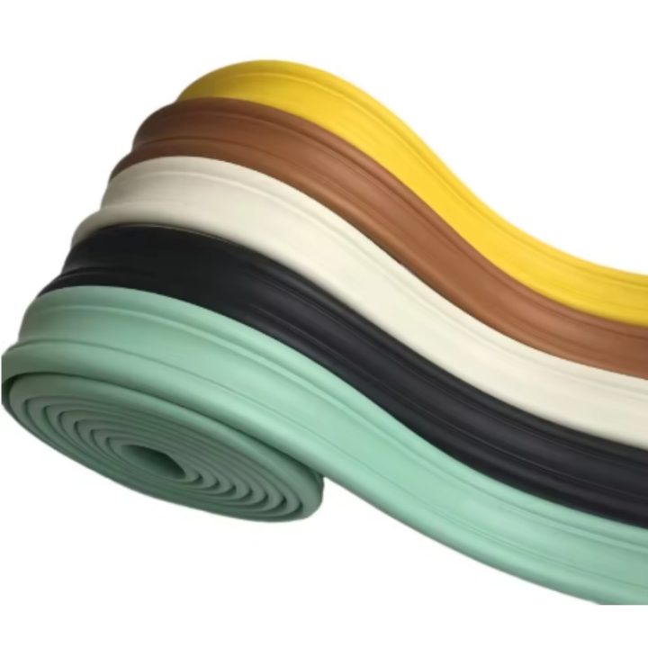 5M NBR Soft Wall Trim Lines Self-Adhesive Skirting Decor Strip ...