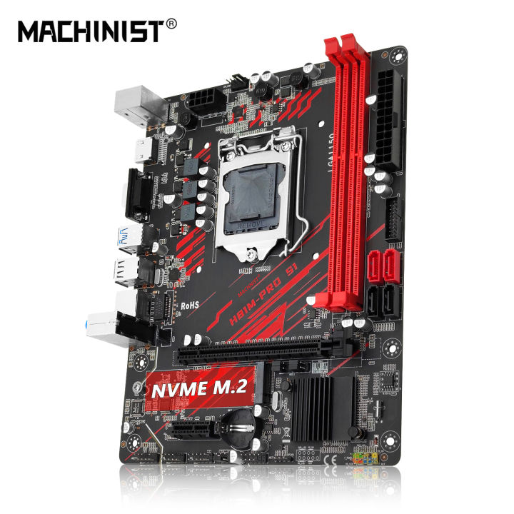 MACHINIST H81M-PRO S1 Motherboard LGA 1150 NVME M.2 Slot Support I3 I5 ...