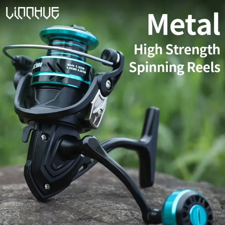 LINNHUE Fishing Reel HZ1000-7000 Max Drag 10kg Metal Spool Grip Spinning Reel For Carp Reel ...