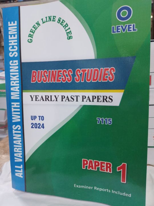 O Level business studies yearly past papers paper 1 upto 2024 All ...