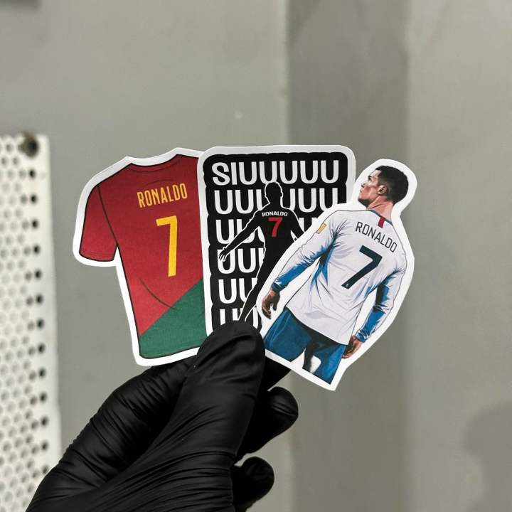 Cristiano Ronaldo Sticker Pack - Ronaldo Water Proof Stickers | Daraz.pk