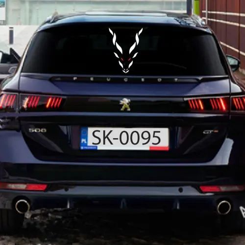 Markhor (White Sticker), Car Sticker,12x5 inch | Daraz.pk