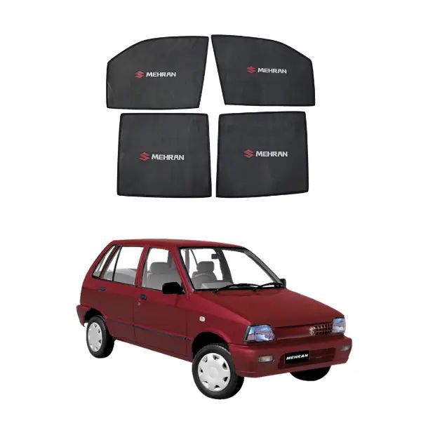 Suzuki Mehran Car Sun Shades (4 Pack) for Side and Rear Window ...