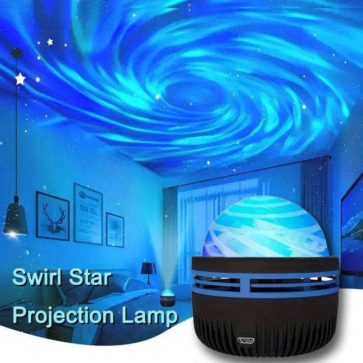 Rotating water ripple starlight projection lamp romantic starry sky USB ...