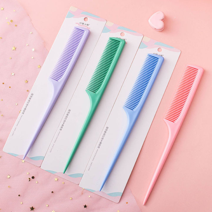 Plastic Fine-tooth Comb Anti-static Tail Draw Tool Comb Point Style ...