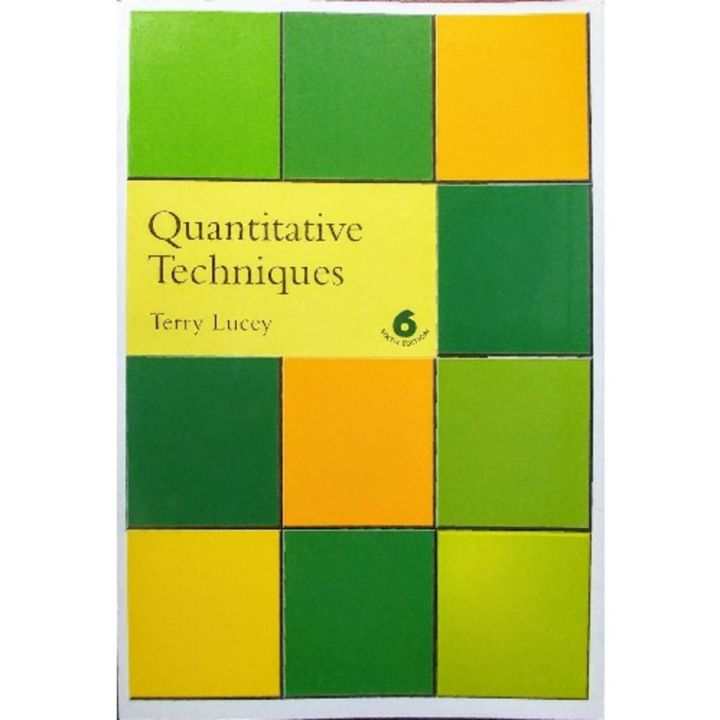 Quantitative Technique by Terry Lucey (6th edition) | Daraz.pk