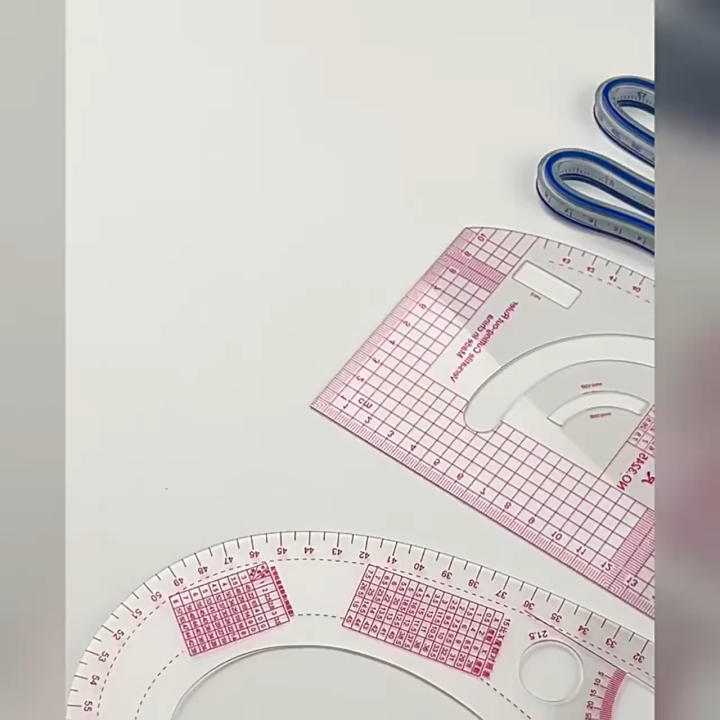 6PCS French Curve Ruler Set Flexible Sewing & Tailor Rulers for Pattern ...