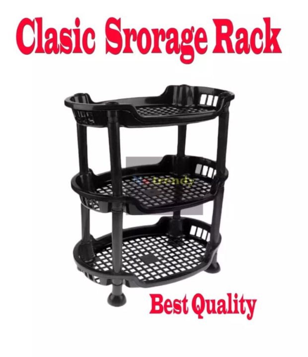 3 layer small oval rack / multi functional rack | Daraz.lk