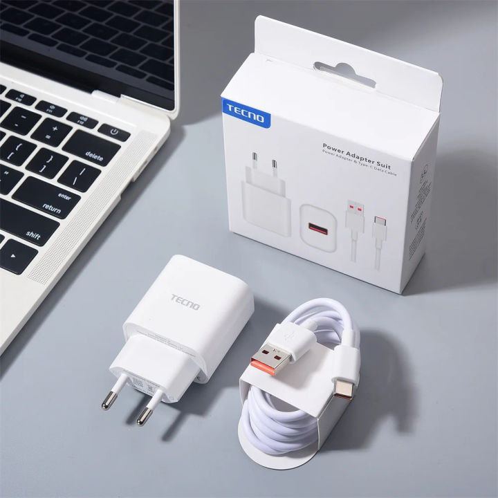 TECNO 33W Original Charger EU US UK Fast Quickly Charging Power Adapter ...