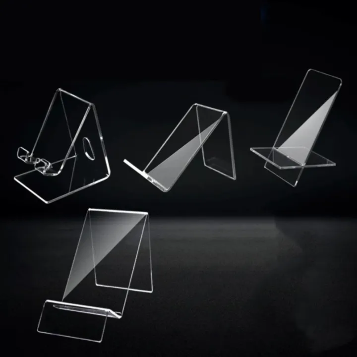 1 Pcs Transparent Cell Phone Holder Acrylic Desktop Lazy Phone Stand ...