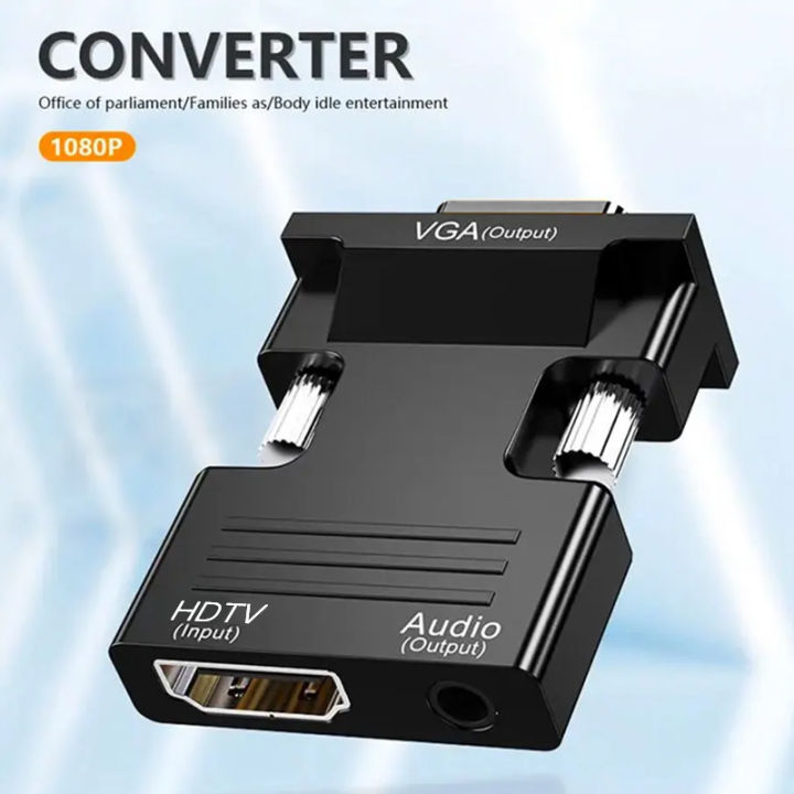 HDTV To VGA Line With Audio 1080P HDTV Female To VGA Male Converter ...