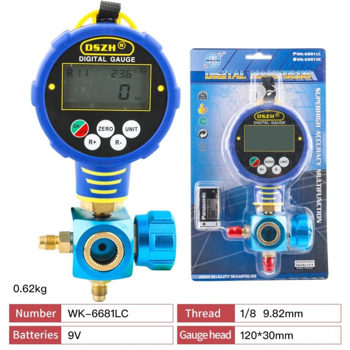 Charging Pressure Meter Digital Refrigerant Meter Fluoride Refrigerant ...
