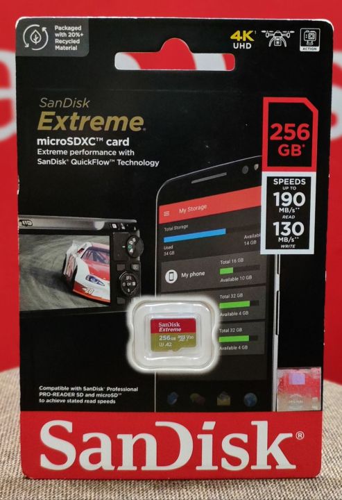 SanDisk 256GB 190MB/s Extreme Pro Micro SD Card | Daraz.pk