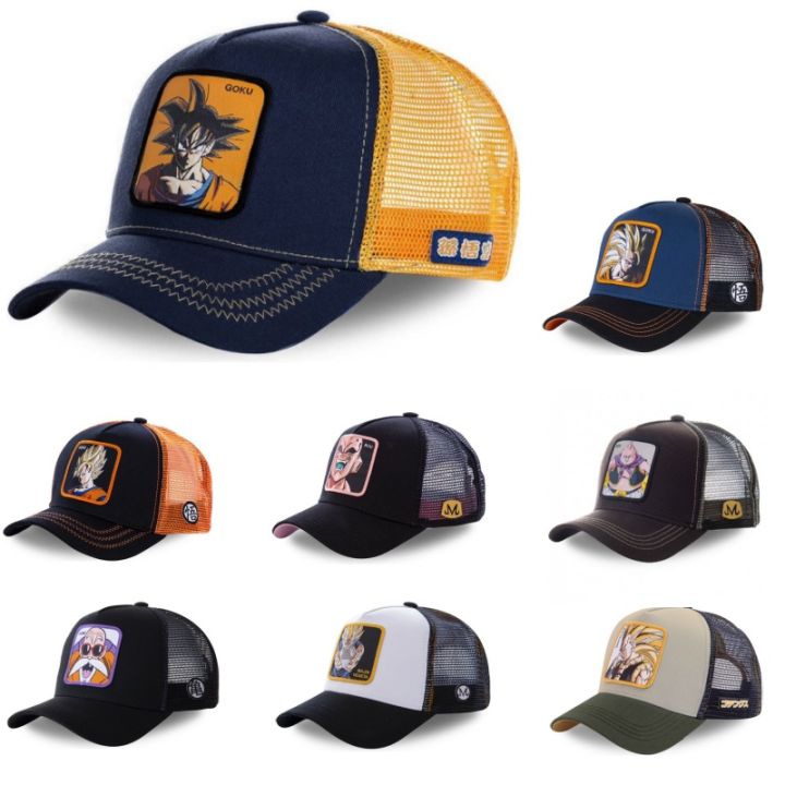 New Dragon Ball Son Goku Cap Summer Travel Peaked Cap Men's Embroidery ...