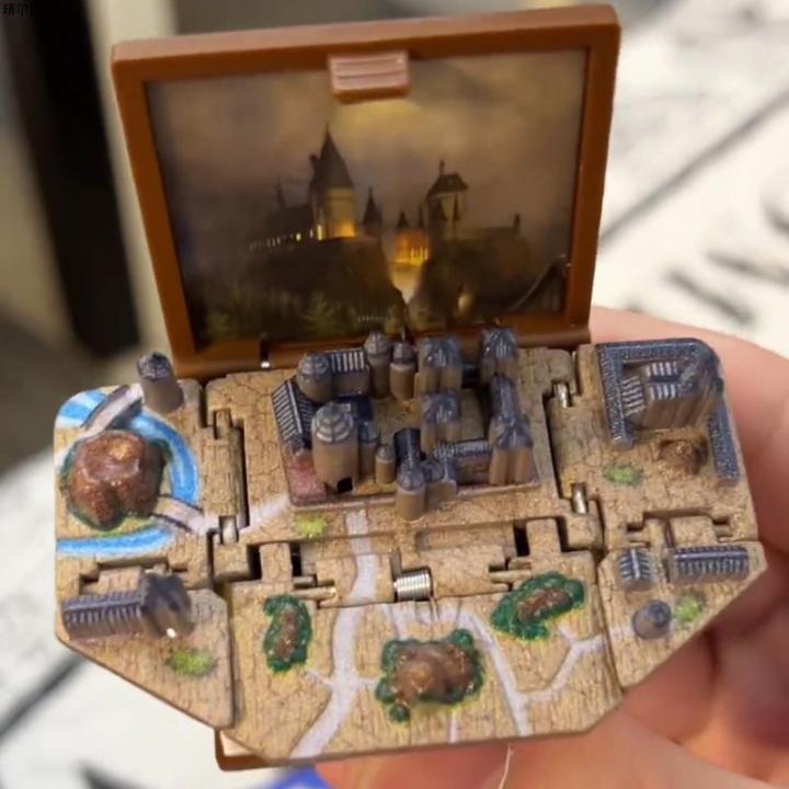3D Magic Castle Hidden World Foldable Book Keychain Pop Up Surprise Pop ...