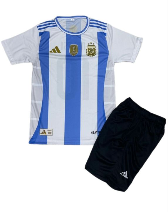 Argentina Home Kit MESSI 2025 Kids Boys size (4 to 12 years) | Daraz.lk