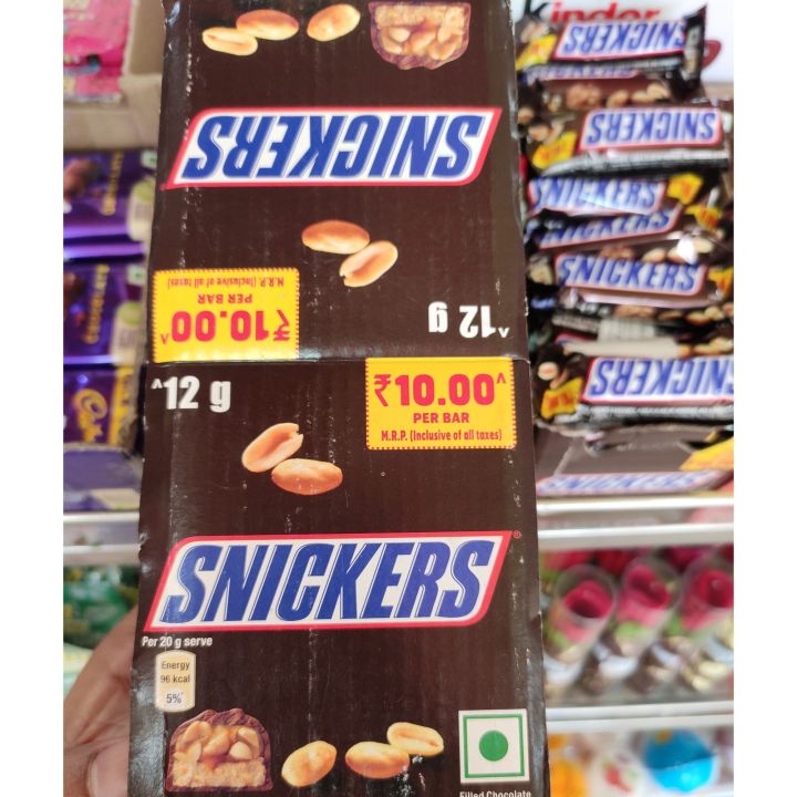Snickers Chocolate 12g×40Pcs | Peanut Bar Imported | Daraz.com.bd