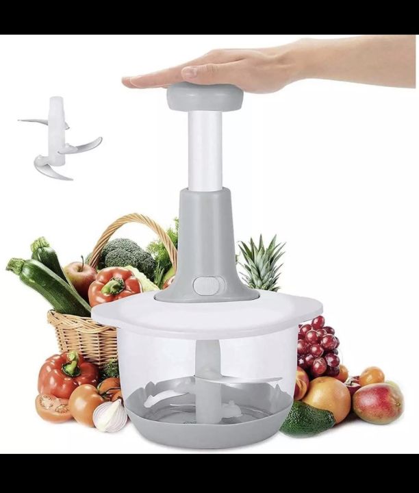 Manual hand pusher chopper vegetables- hand chopper - vegetable chopper ...