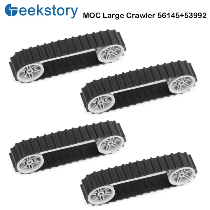 Tracks and Wheels Pack MOC Large Track Tank Crawler Wheels Tire 53992 ...