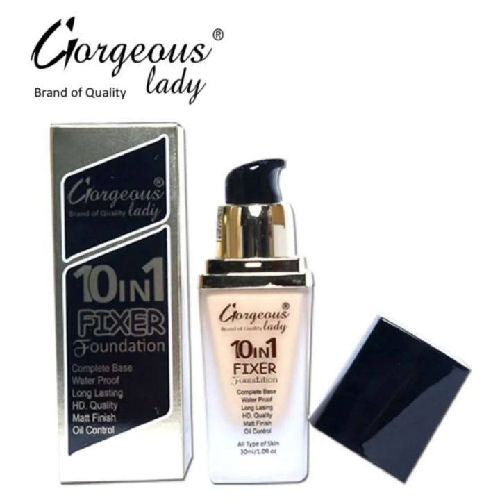 Gorgeous Lady 10 in 1 Fixer Foundation Best Quality | Daraz.pk