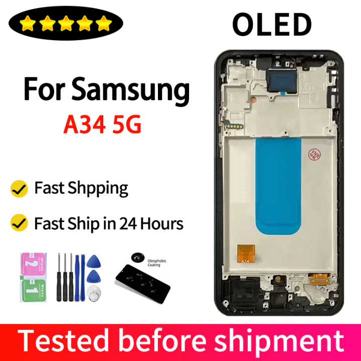 6.6“”OLED for Samsung A34 5G A346E A346B A346M LCD Display Touch Screen ...