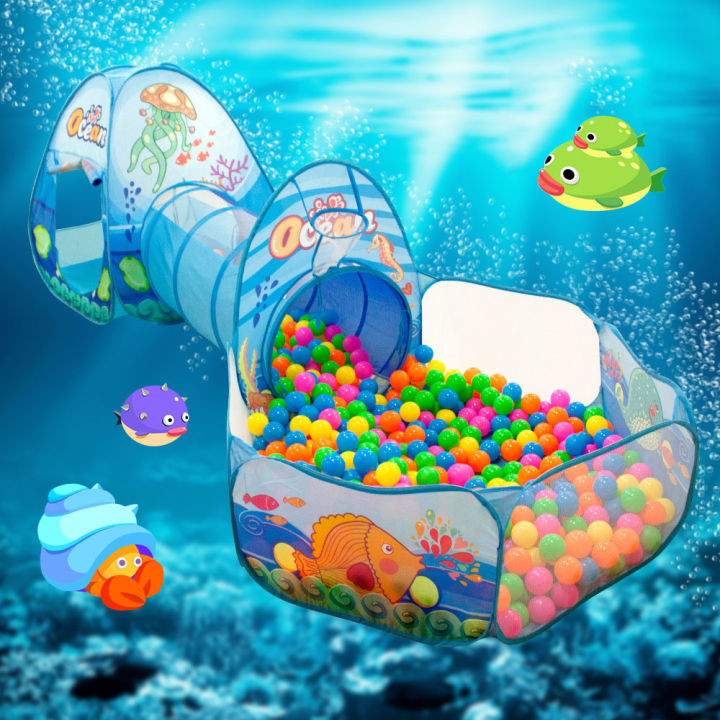 3 In 1 Children Ball Pool Baby Ballon Playpen Portable Kids Tent Ball ...