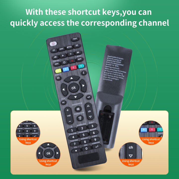Universal G006 TV Remote Repacement Control for LG and many brands ...