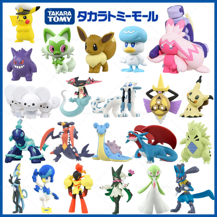 Original TAKARA TOMY Pokemon Mega Garchomp Eevee Sprigatito Tinkaton ...