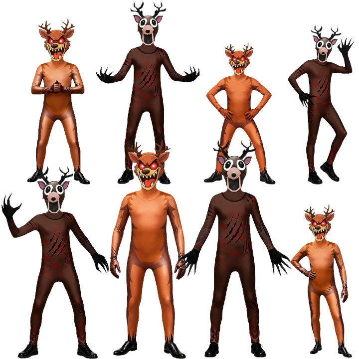 99 Nights In The Forest Deer Kids Cosplay Costume Animal Deer Cosplay ...