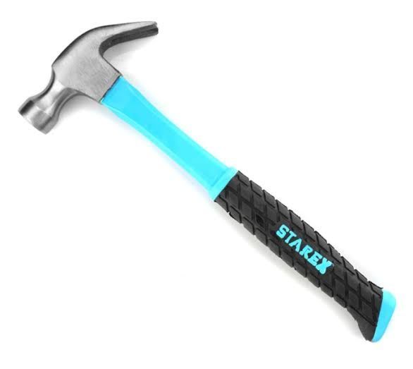Starex DIY Tools Hammer Claw 16oz Fibre Handle w/Magnet Soft Rubber ...