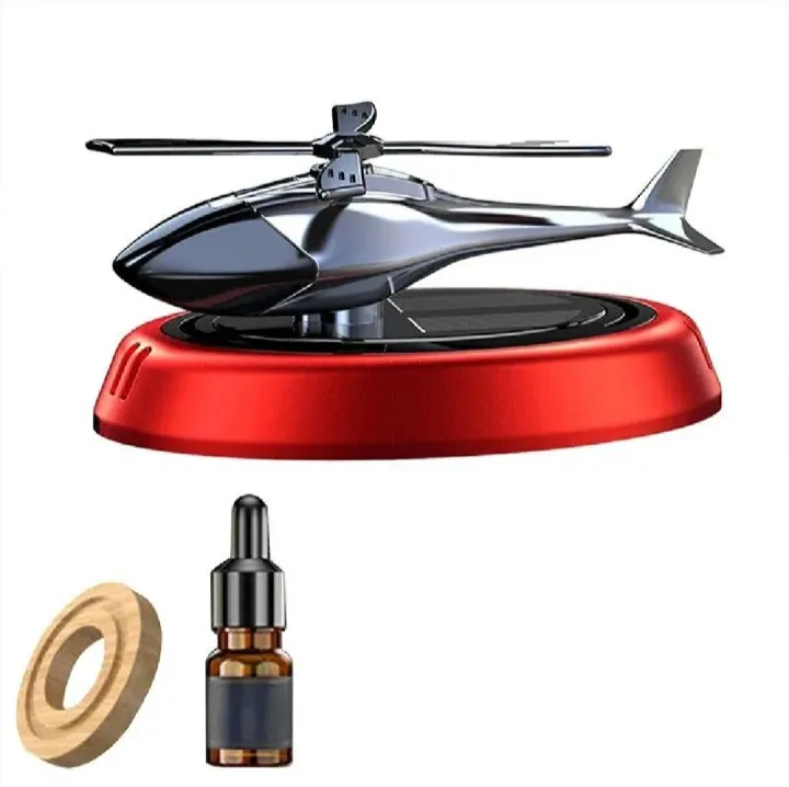 Solar power helicopter Designed [Multicolour] car dashboard perfume ...