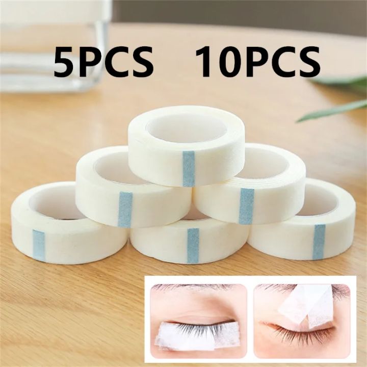 New 1/5/10PCS White Tape Eye False Lashes Patch Breathable Medical Paper Tapes Eyelash Extension ...
