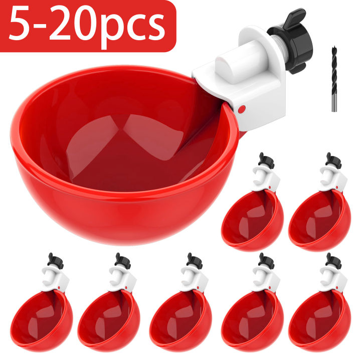 Automatic Chicken Duck Drinking Cup Drinker 5-20Pcs Chicken Feeder ...