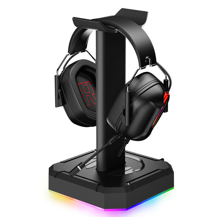Headset Support Stand RGB Backlight Gaming Headset Holder Display Rack ...