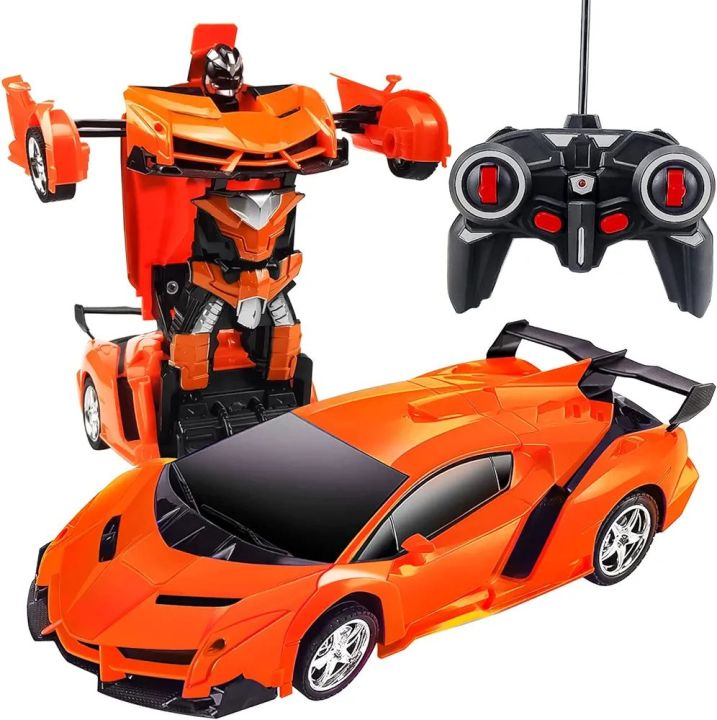 Remote Control Car Oreng Transformation Robo Car Intelligent Toy Large ...