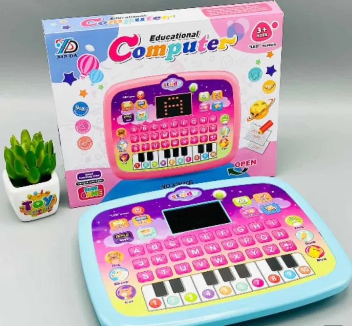 Kids Educational Computer Learning Laptop with LED Screen, Early ...