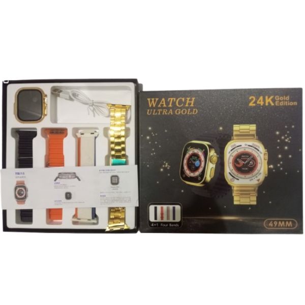 Gold Smart Watch for Men – Stylish Golden Smart Watch | DT900 Ultra ...