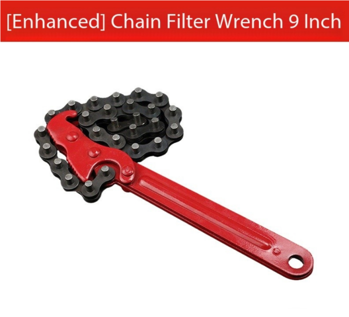 9inch oil filter chain wrench Multifunctional universal pipe wrench ...