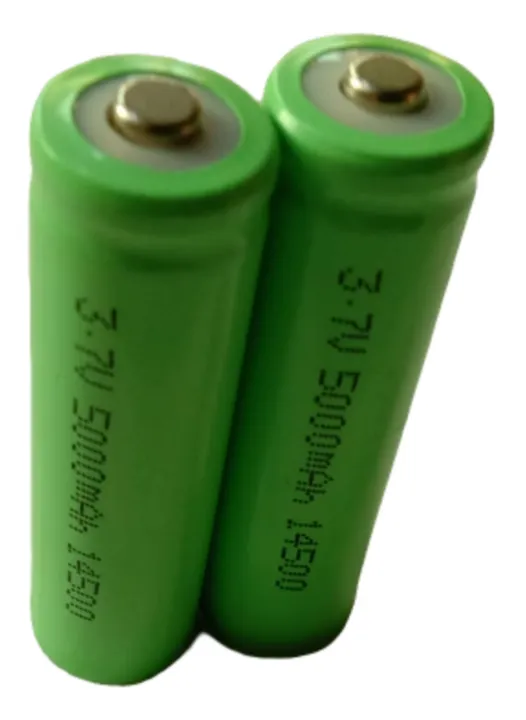 14500 lithium ion cell,Pack of 2 ,3.7 volt rechargeable cell,5000mah ...