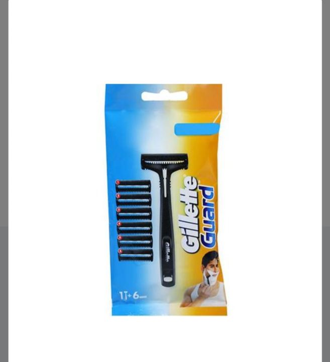 Gillette Guard Shaving Blades for men with flexible(Pack of 4 ...