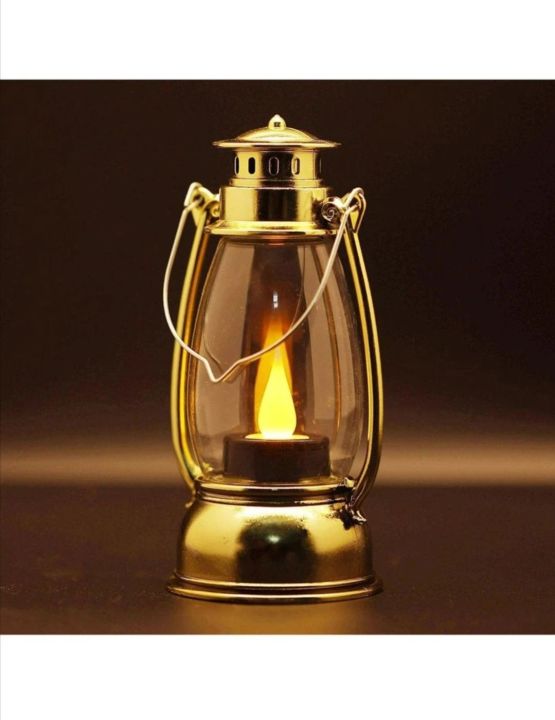 Vintage Wind Lamp, LED Candle Light Small Night Light Camping Light ...