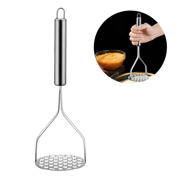 1pc Stainless Steel Potato Mashers Ricers Masher Puree Purple Sweet ...
