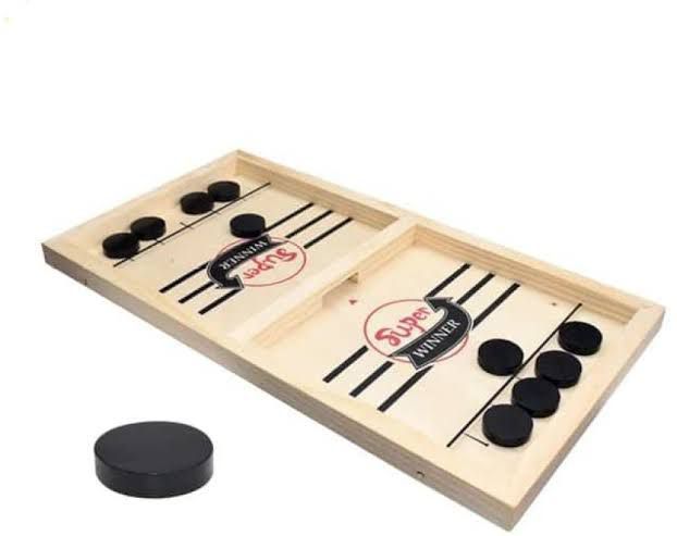 sling puck board puket game board wooden desktop hockey fast sling puck ...