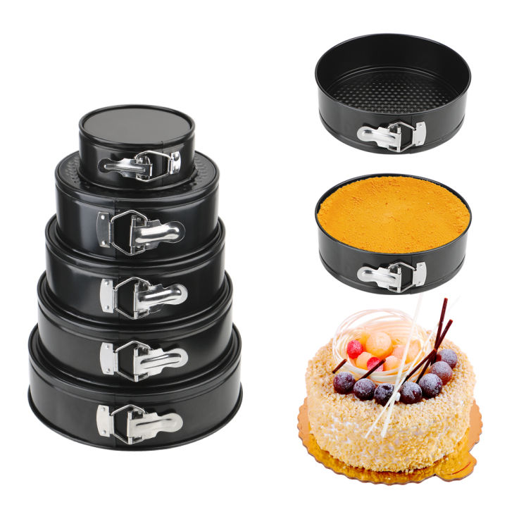 Removable Bottom Kitchen Accessories Carbon Steel Cakes Molds Round ...