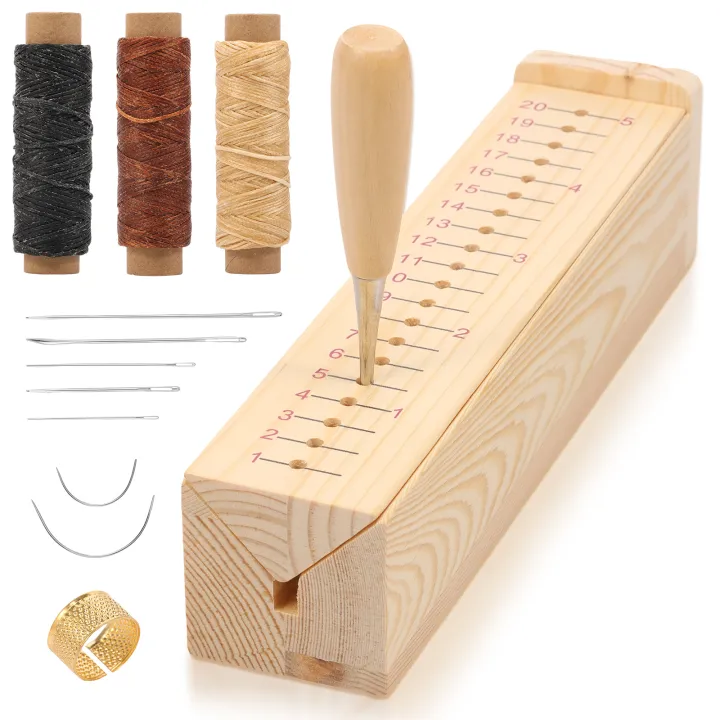 Wood Bookbinding Punching Cradle Portable Book Binding Cradle with Awl ...