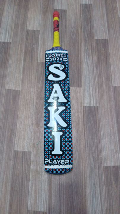 SAKI player addition coconut bat 2024 tape ball cricket bat original ...
