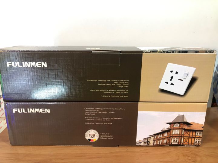 Universal wall switch socket / multi plug - plug base 3 hole switched socket outlet - FULINMEN ...